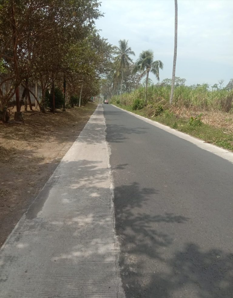 Kini Lebih LEBAR dan BAGUS, Pelebaran Rabat Beton BAHU Jalan RAYA ...